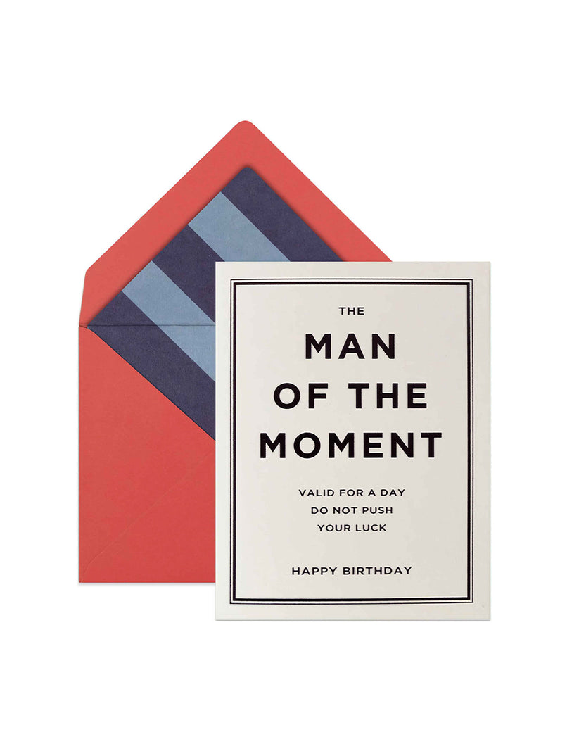 Man Of The Moment
